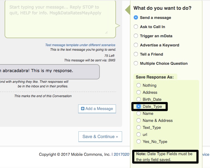 Mobile Commons: Custom Fields – Mobile Commons FAQ