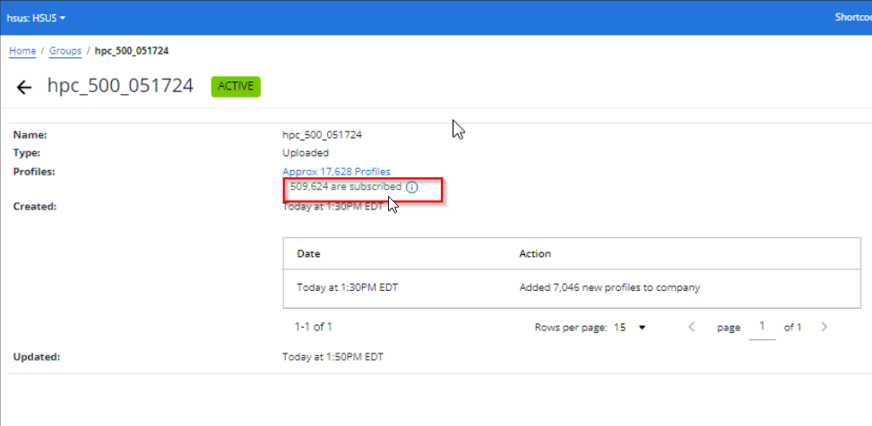 Mobile Commons: UI glitch - Groups show wrong active subscribers count ...