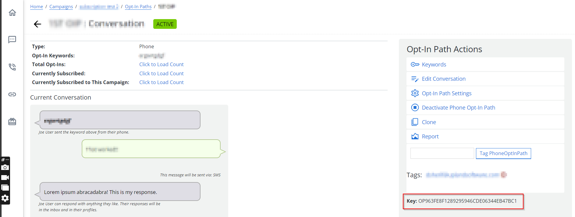 Mobile Commons: Where can we find the opt-in-path key – Mobile Commons FAQ